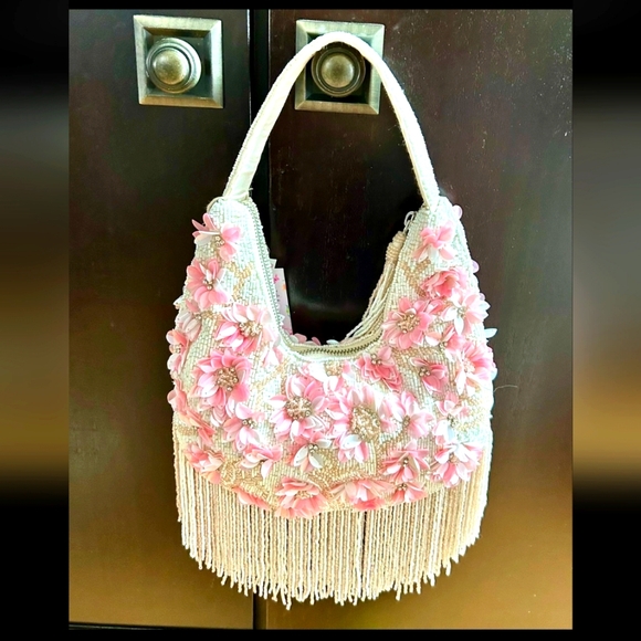 Bags | Elegant Floral Beaded Bag | Poshmark